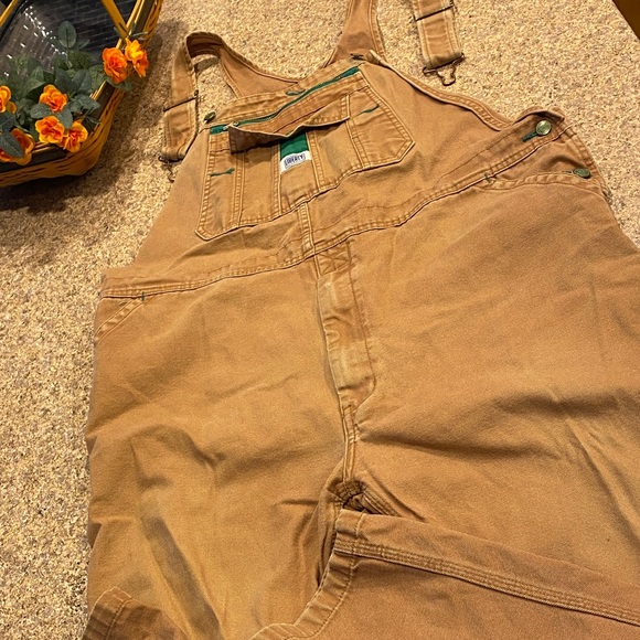 liberty | Pants | Liberty Bib Overalls Brown Or Tan 44x3 Workwear ...
